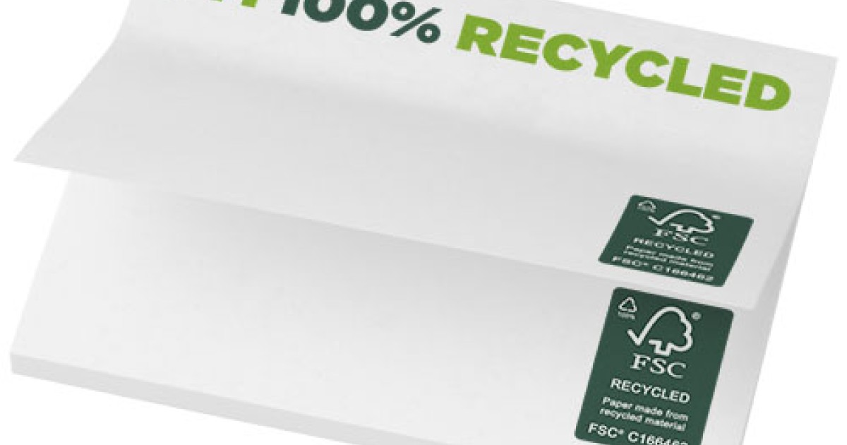 Foglietti Adesivi Personalizzabili Sticky-Mate® in Carta Riciclata 100x75mm
