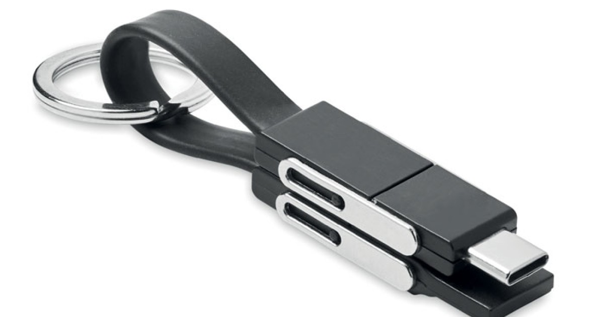 Portachiavi Personalizzabile Key C Con Cavo Di Carica